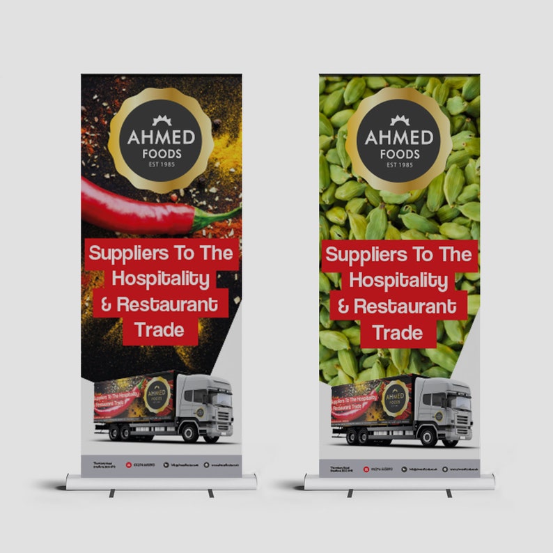 Custom Retractable Roll-up Banner Stand | Personalized Event Banners ...