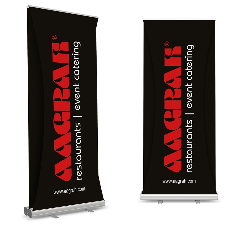 Custom Retractable Roll-up Banner Stand | Personalized Event Banners ...