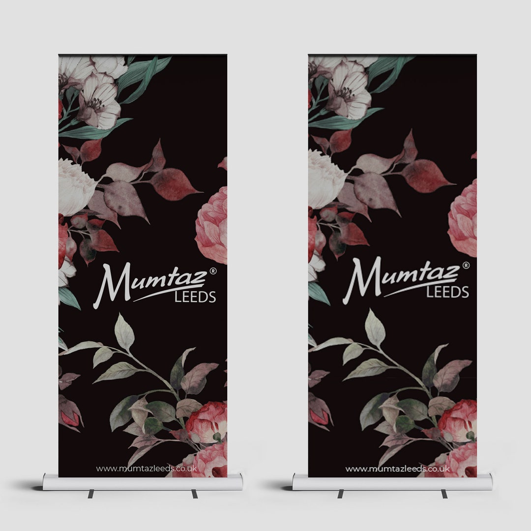 Custom Retractable Roll-up Banner Stand | Personalized Event Banners ...