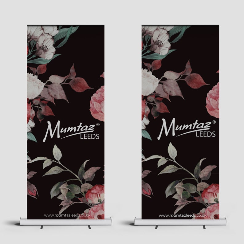 Custom Retractable Roll-up Banner Stand | Personalized Event Banners ...