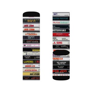 Classic 80's & 90's Hair Metal / Heavy Metal Sublimation Socks - Etsy