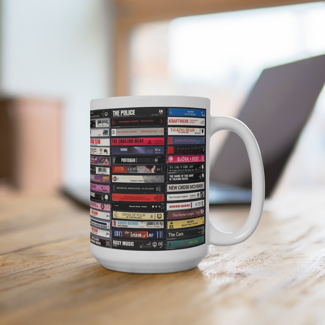 Classic New Wave & Electronic Tapes VER.2 Ceramic Coffee Cups, 15oz - Etsy
