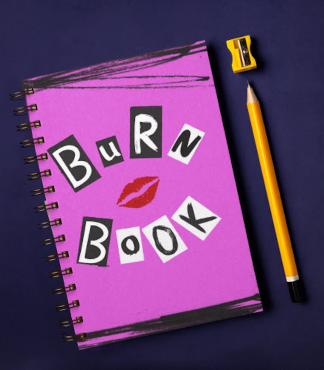 Burn Book Notebook, Mean Girls, Pink Notebook for Girls - Etsy