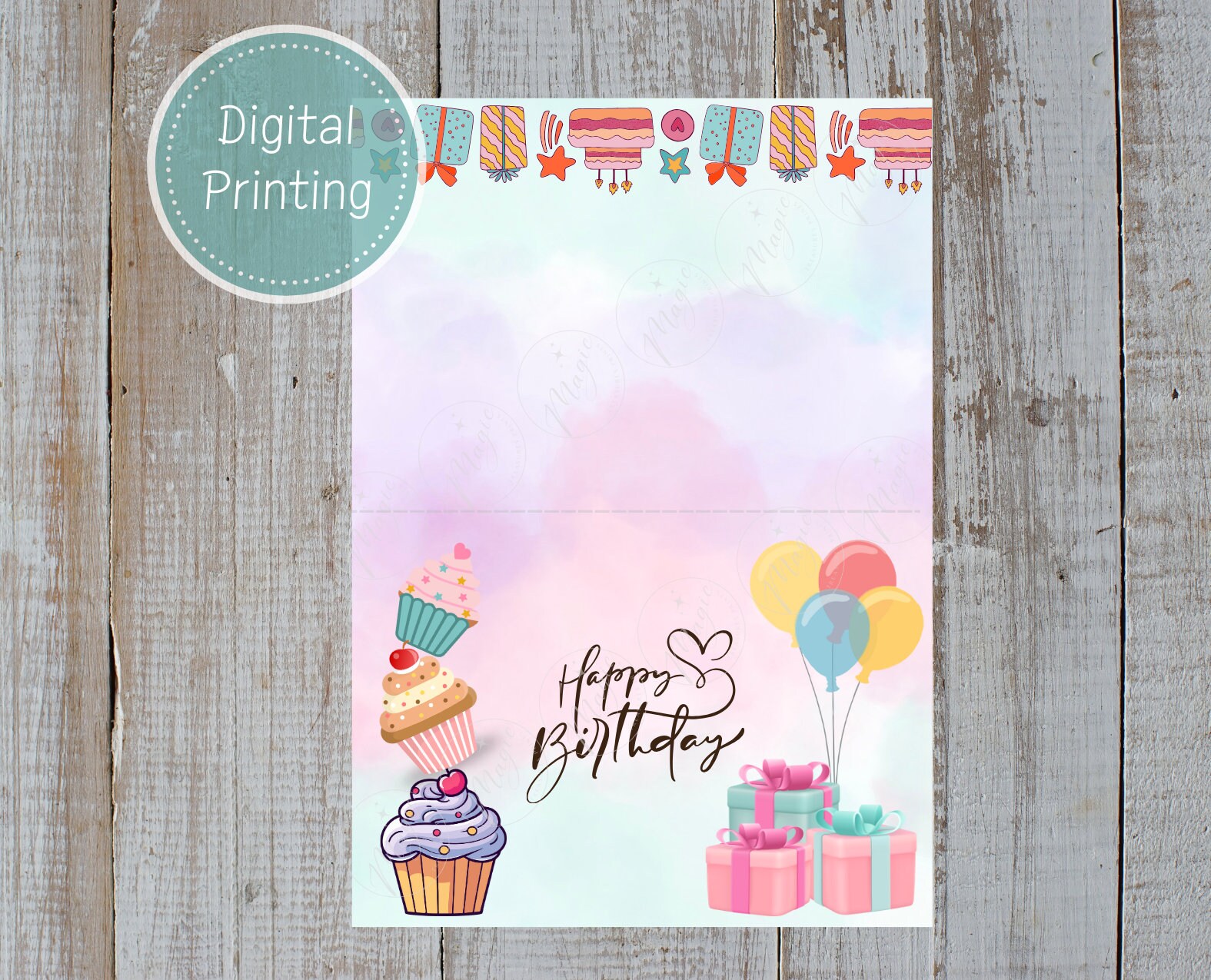 Printable Birthday Card - Etsy