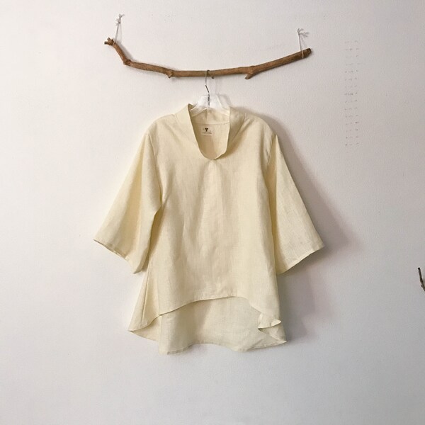 Linen Blouse - Etsy