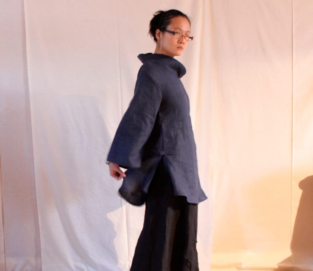 Custom Linen Asian Style Blouse - Etsy