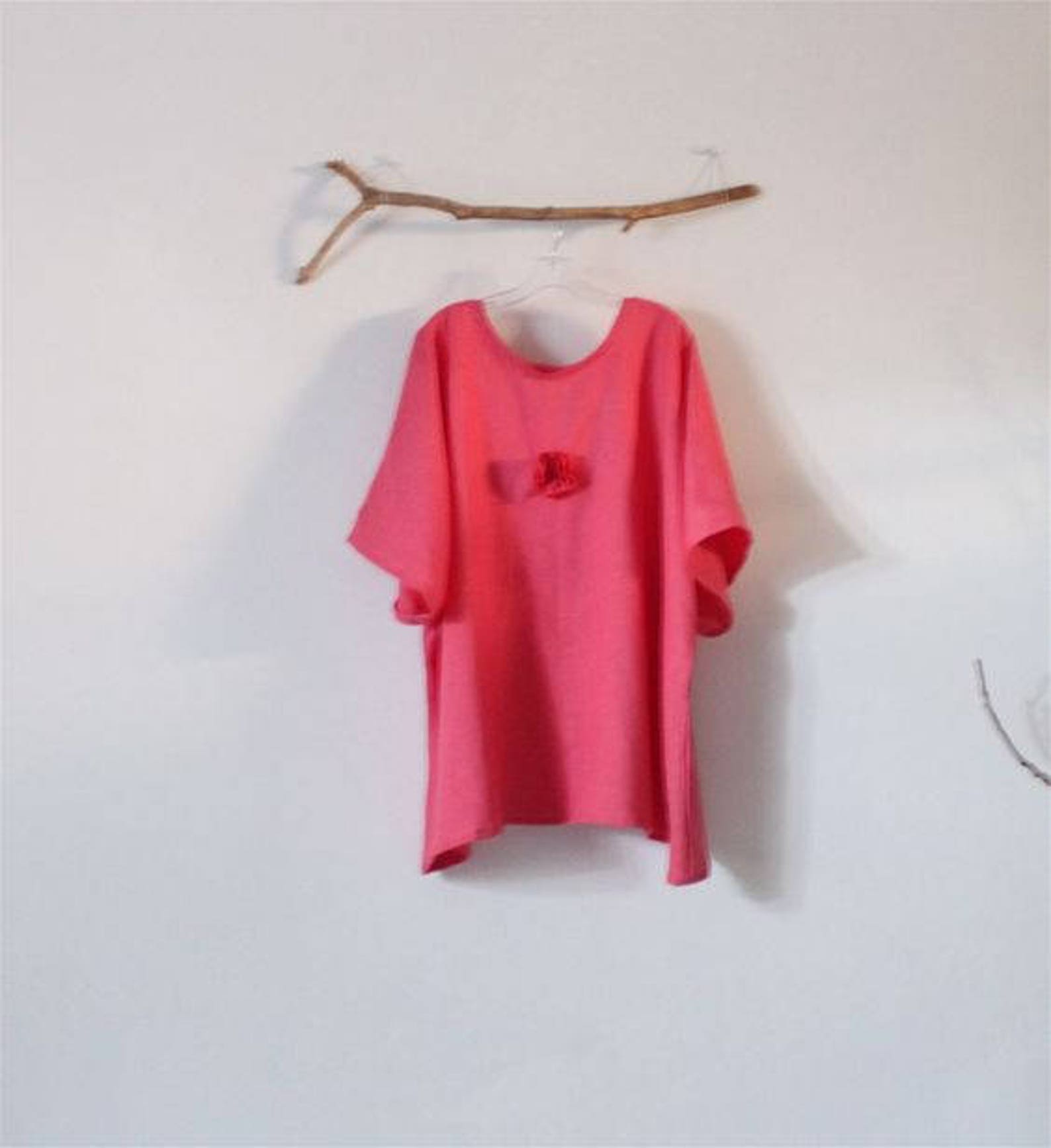 Custom Linen Wavy Tunic Top - Etsy