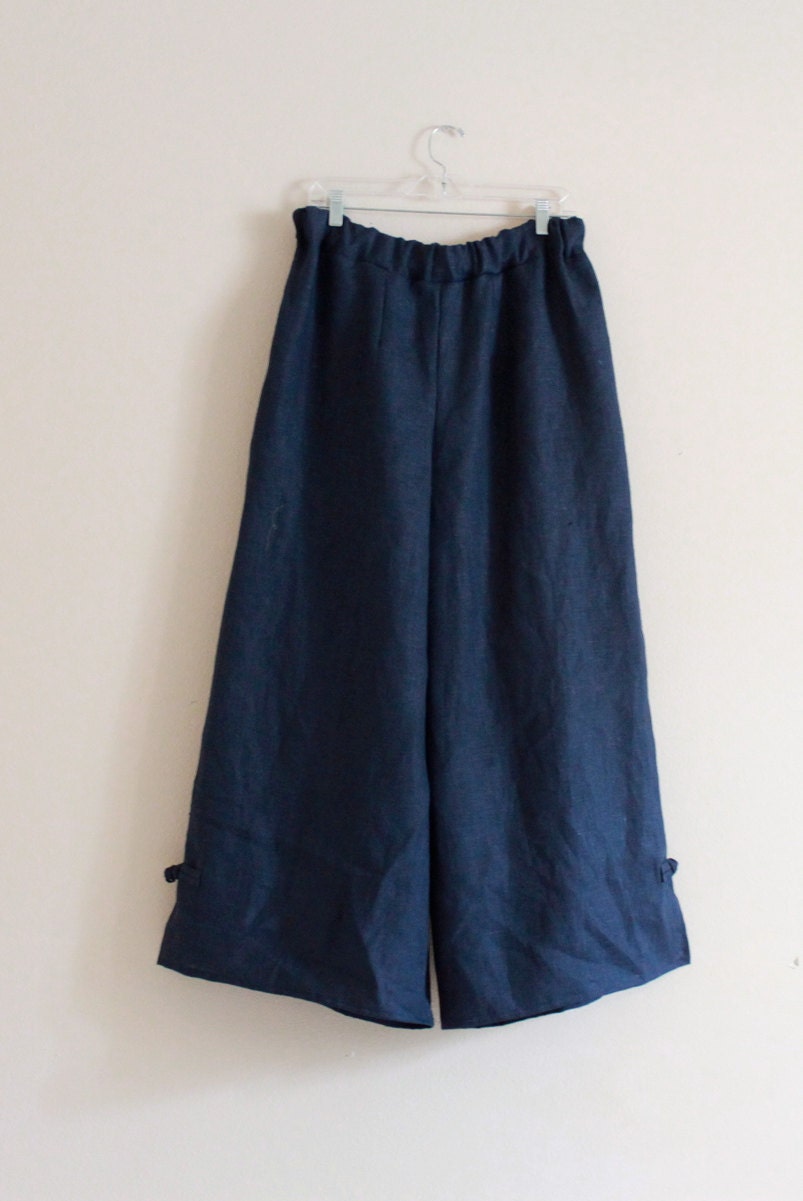 Custom Heavy Linen Asian Peasant Pants - Etsy