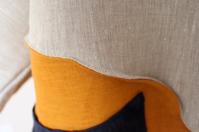 Made to order trio color linen pin tuck tunic choose width and | Etsy