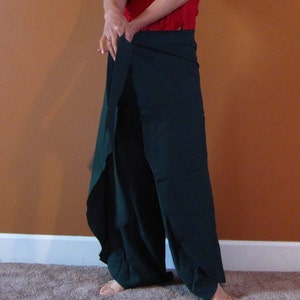 Cotton Wrap Around Pants Fit Waist 36" and Under / Made to Order ...