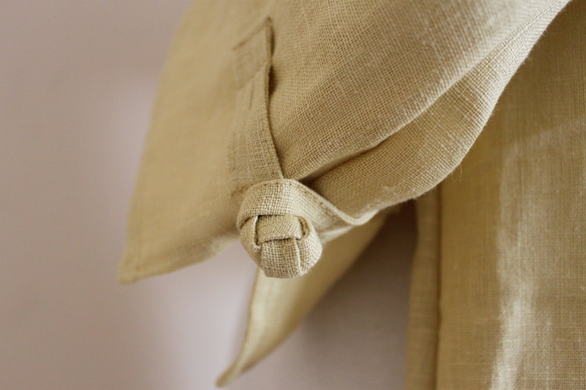 Custom Frog Toggle Linen Dress - Etsy
