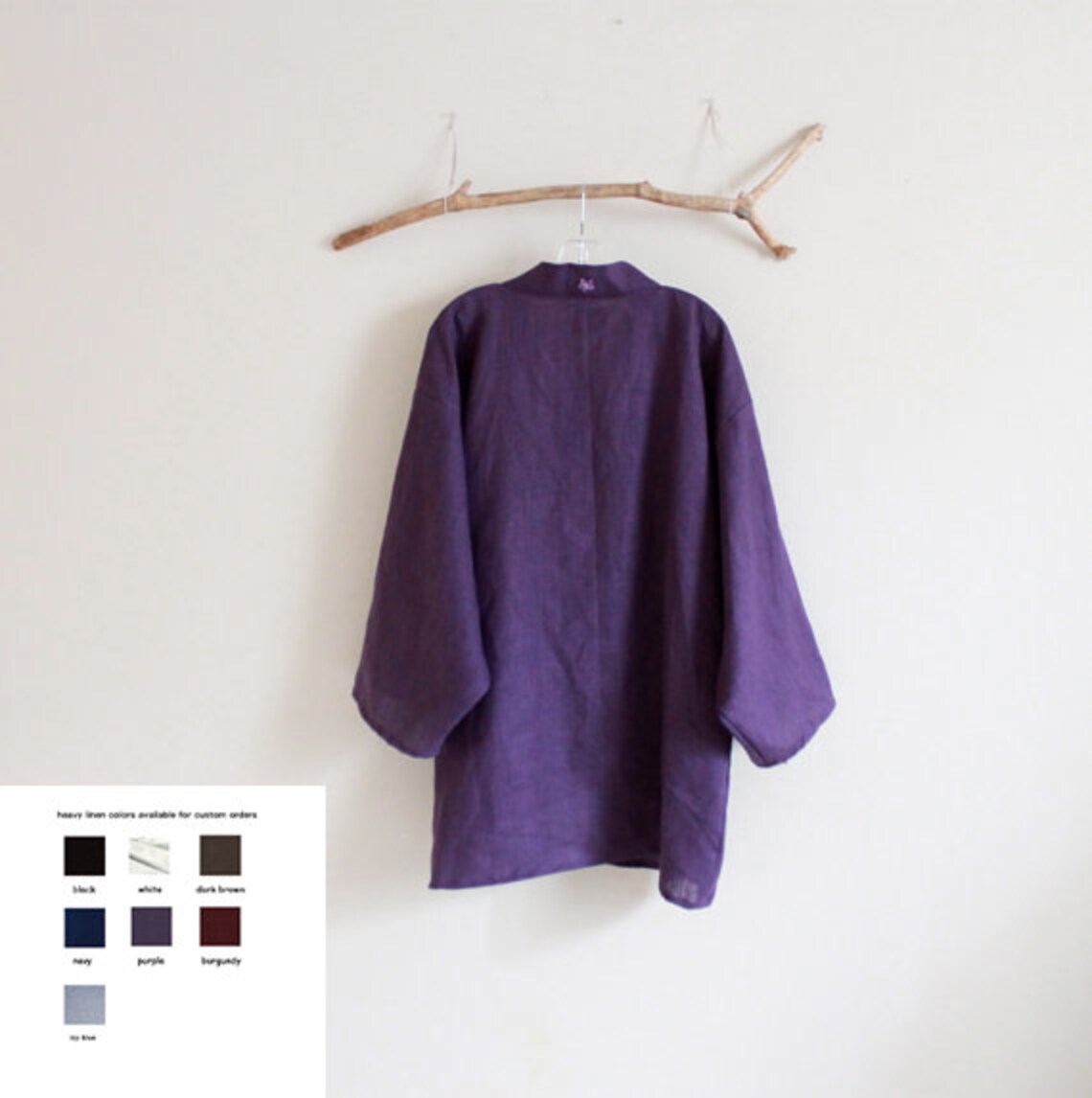 Custom Heavy Linen Haori Jacket - Etsy
