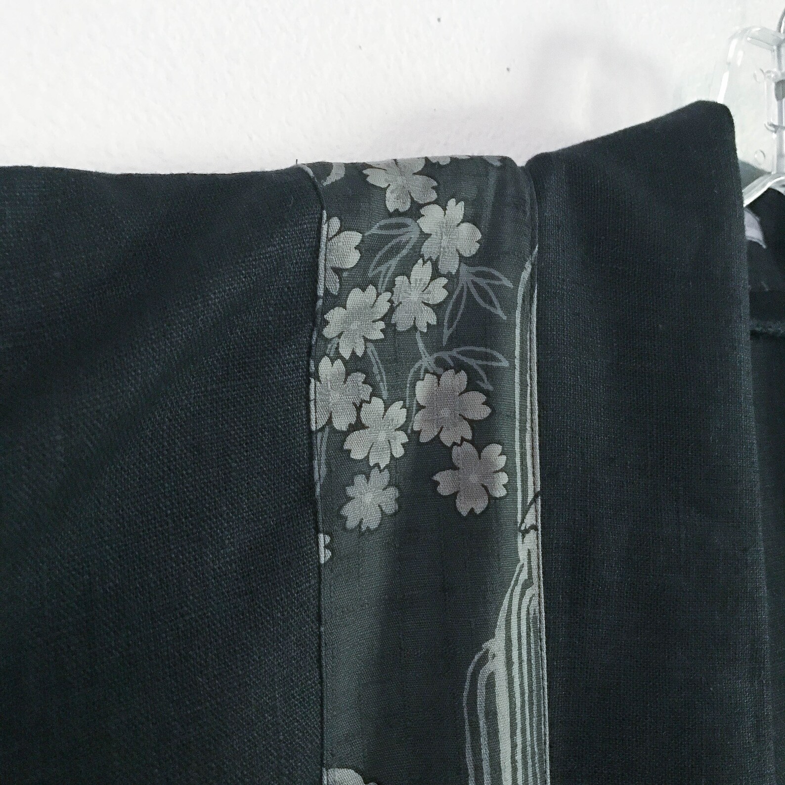 Made to Order Koi Fish Motif on Black Heavy Weight Linen Haori Inspired ...