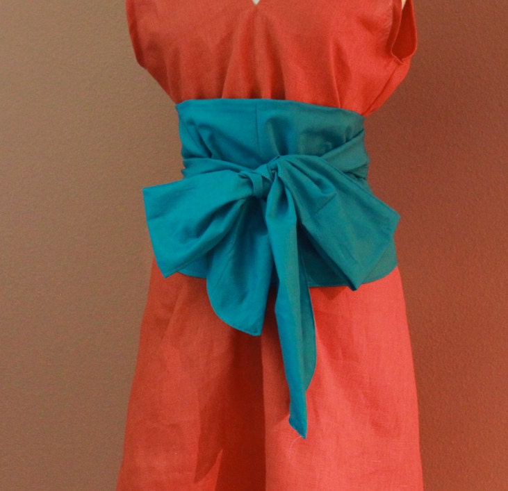 Wide Cotton Obi Made to Order - Etsy