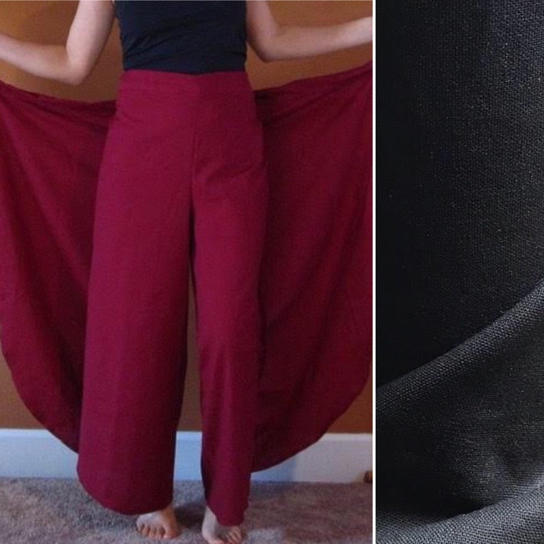 Cotton Wrap Around Pants for Waist 36 and Under Made to | Etsy