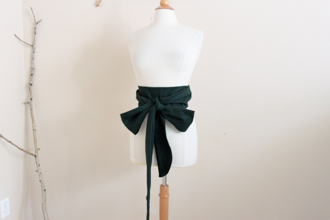 Cotton Obi With Curved End Made to Order - Etsy