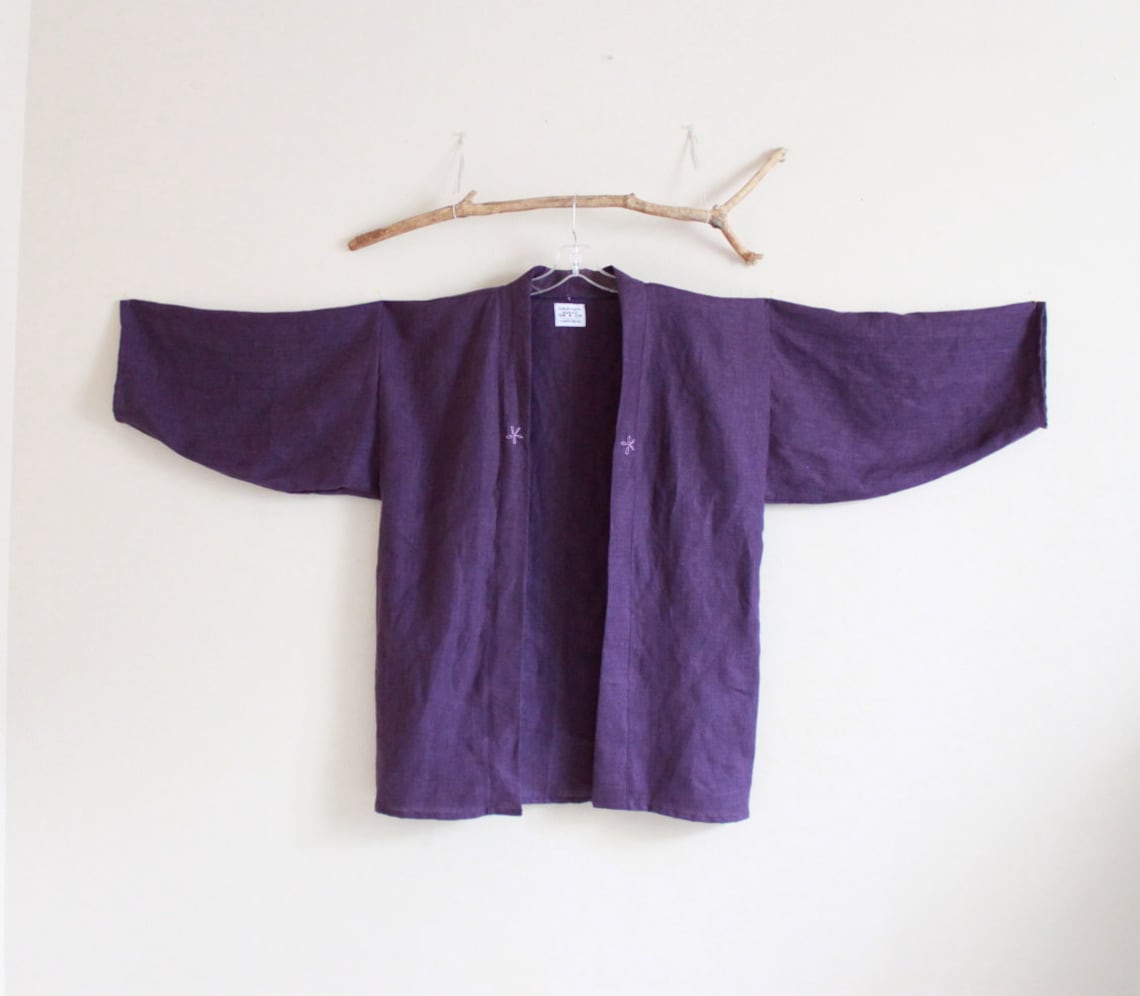 Custom Heavy Linen Haori Jacket - Etsy