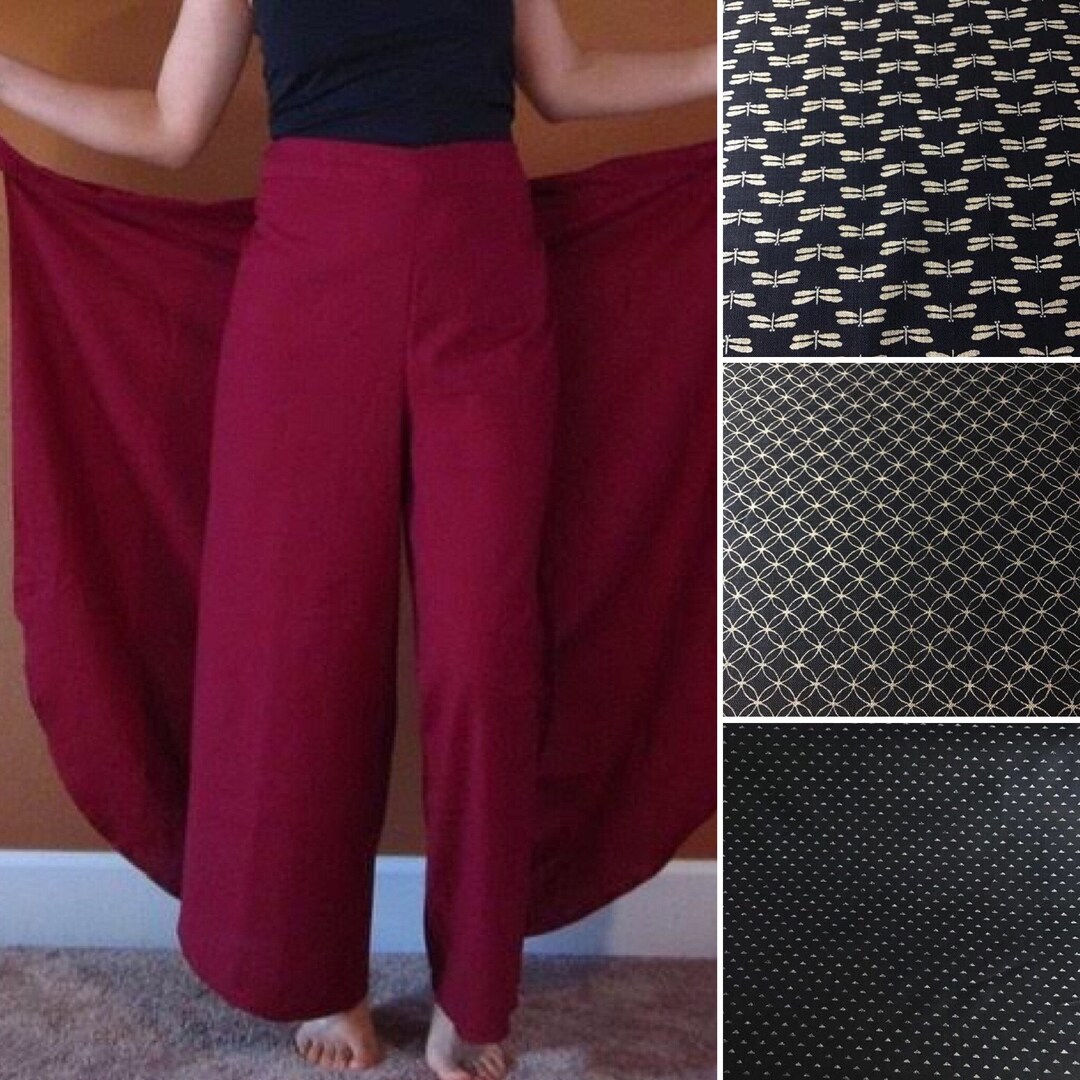 Cotton Wrap Around Pants Fit Waist 36" and Under / Made to Order ...