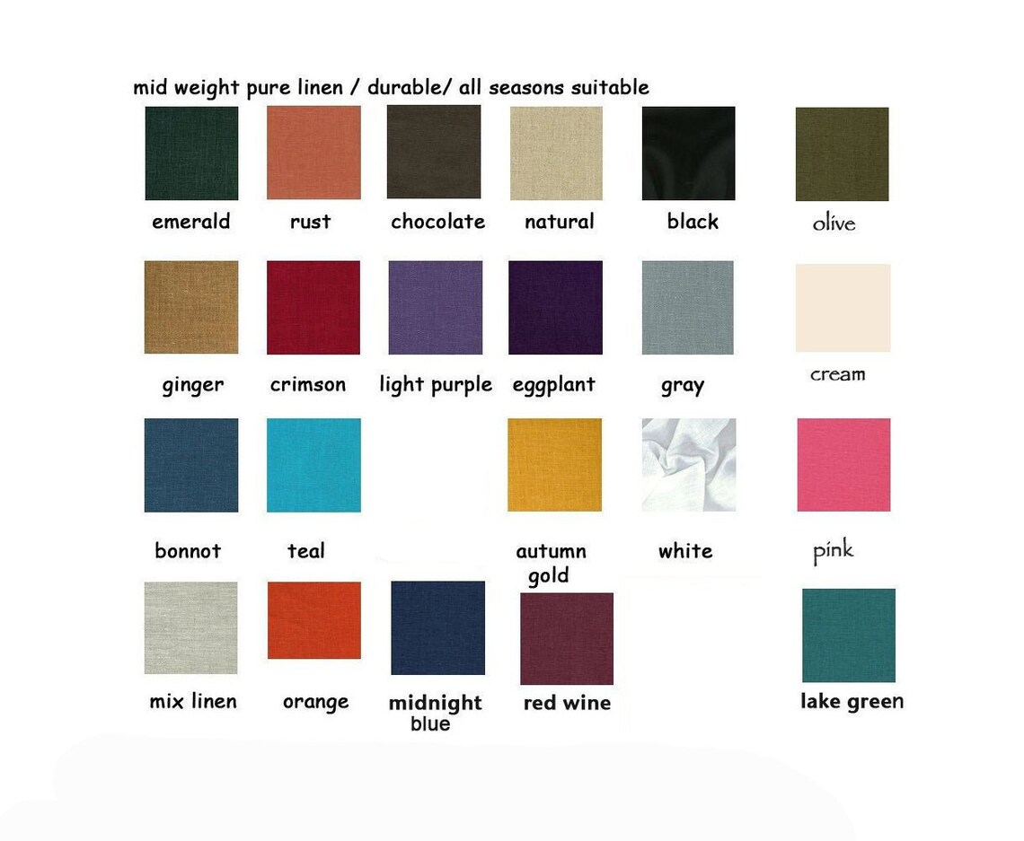 Made to order trio color linen pin tuck tunic choose width and | Etsy