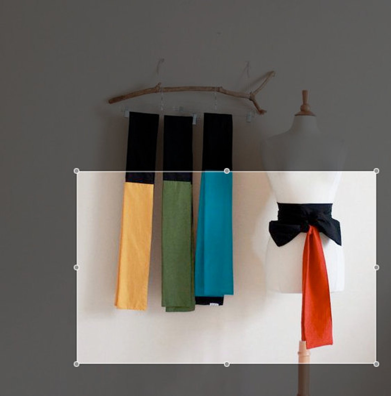 Two colors wide cotton obi made to order | Etsy