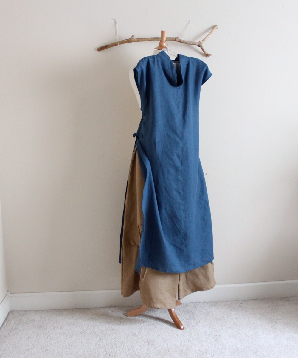 Custom Linen Outfit Ao Dai and Pants | Etsy