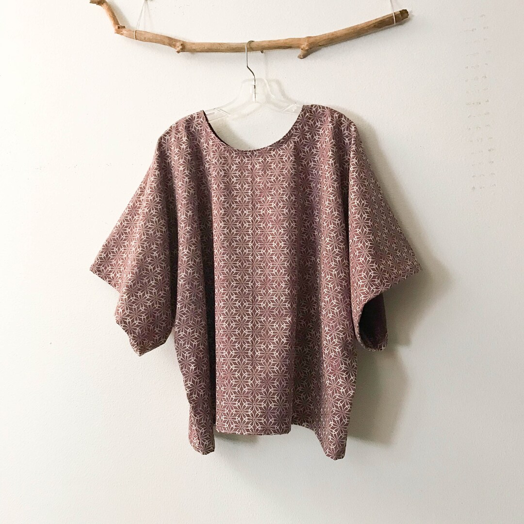 Ready Wear Japanese Linked Circle or Sandy Coin Pattern Cotton Kimono ...