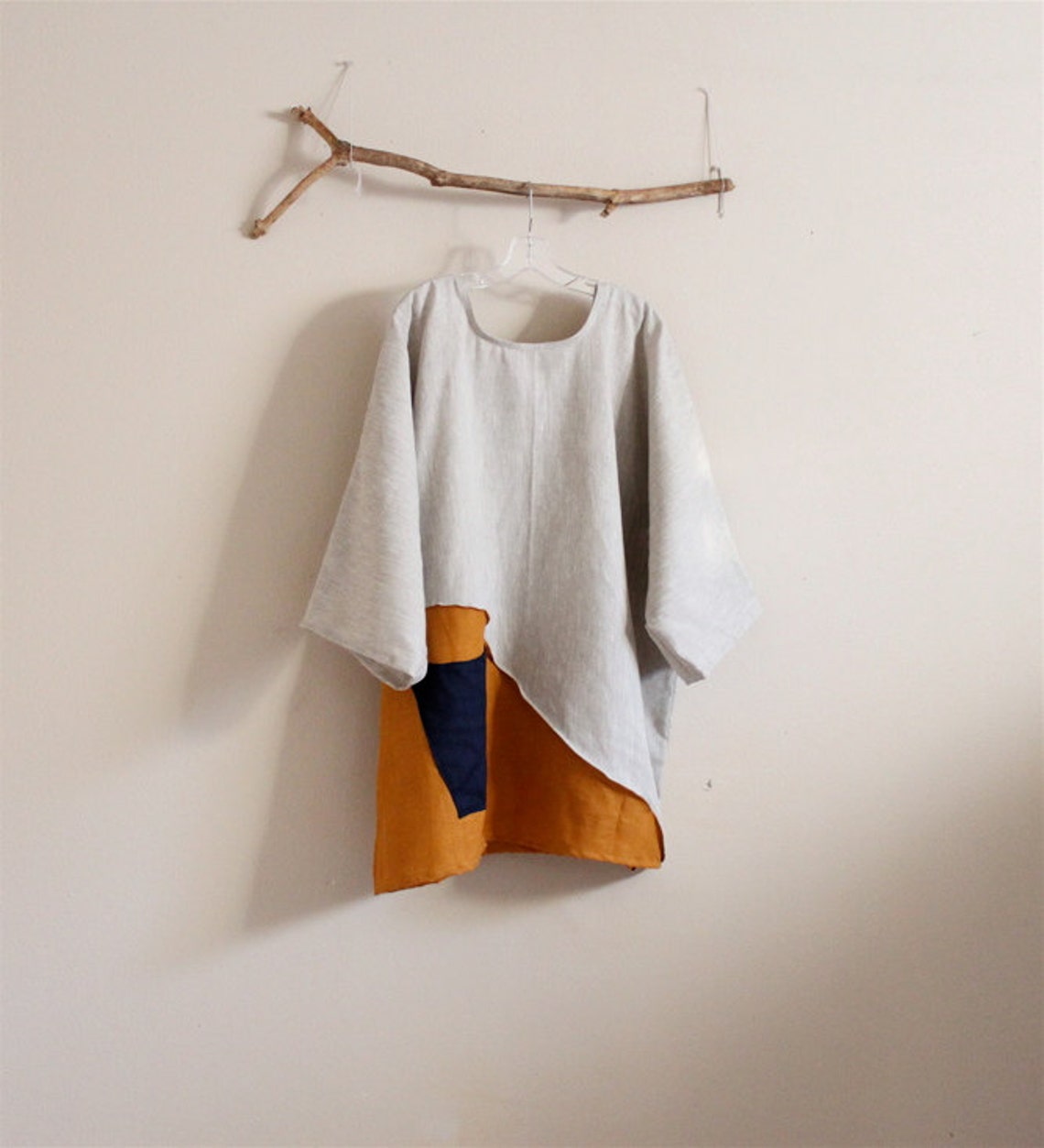 Made to Order Trio Color Linen Pin Tuck Tunic Choose Width and - Etsy