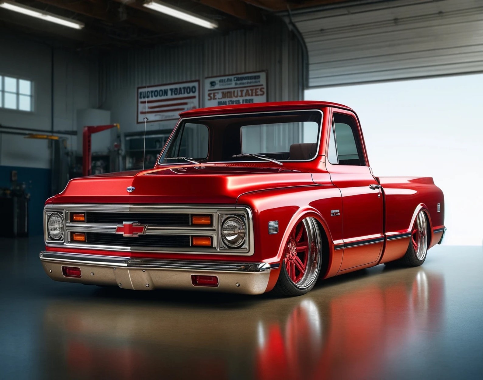 Chevy C10 Red - Etsy