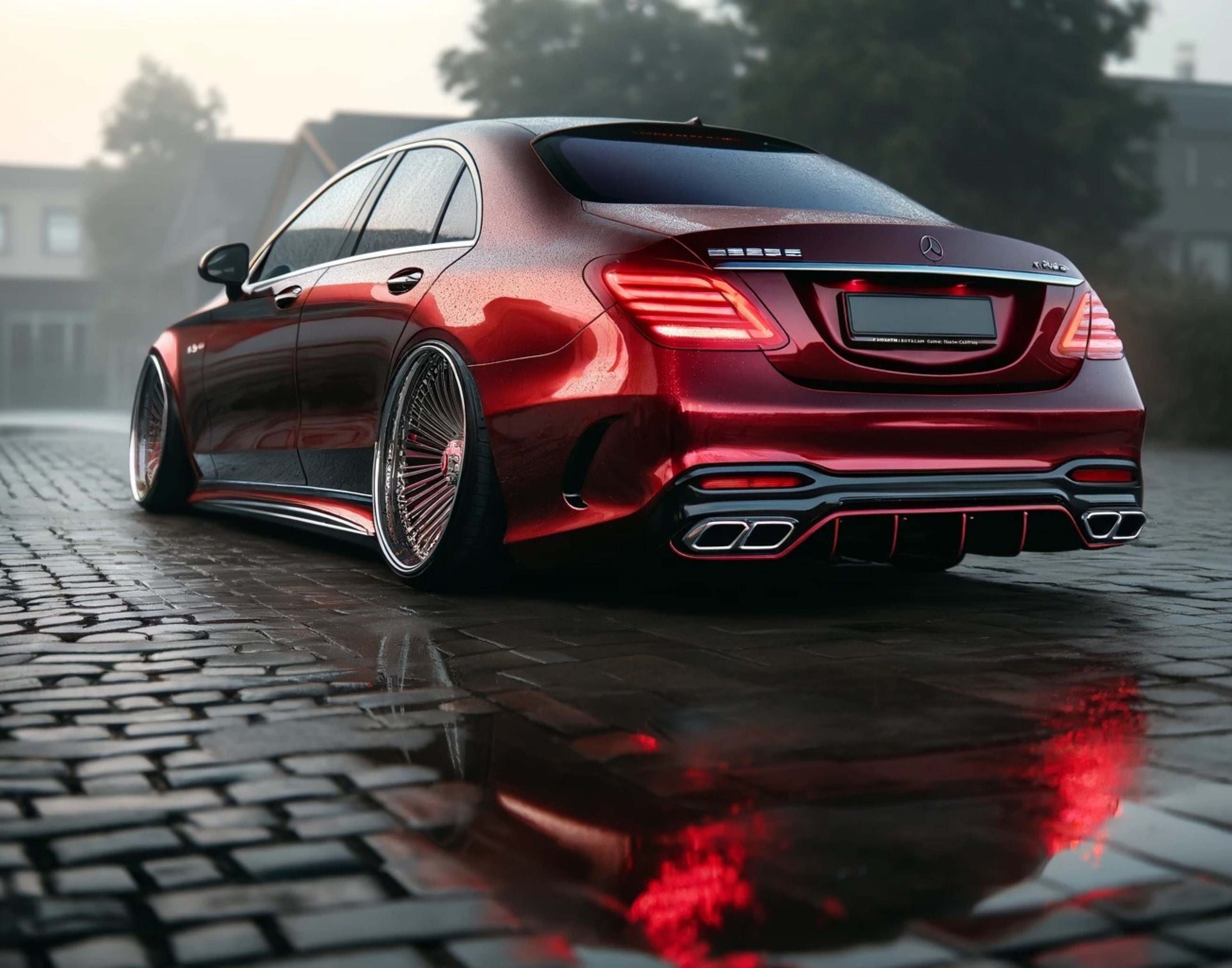 Mercedes S63 AMG Red - Etsy