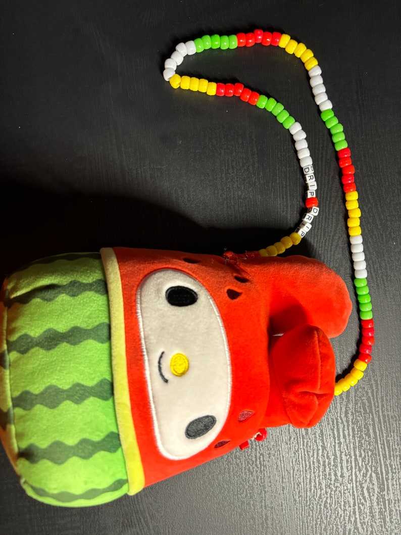 My Melody Watermelon Squishmallow Kandi Necklace - Etsy