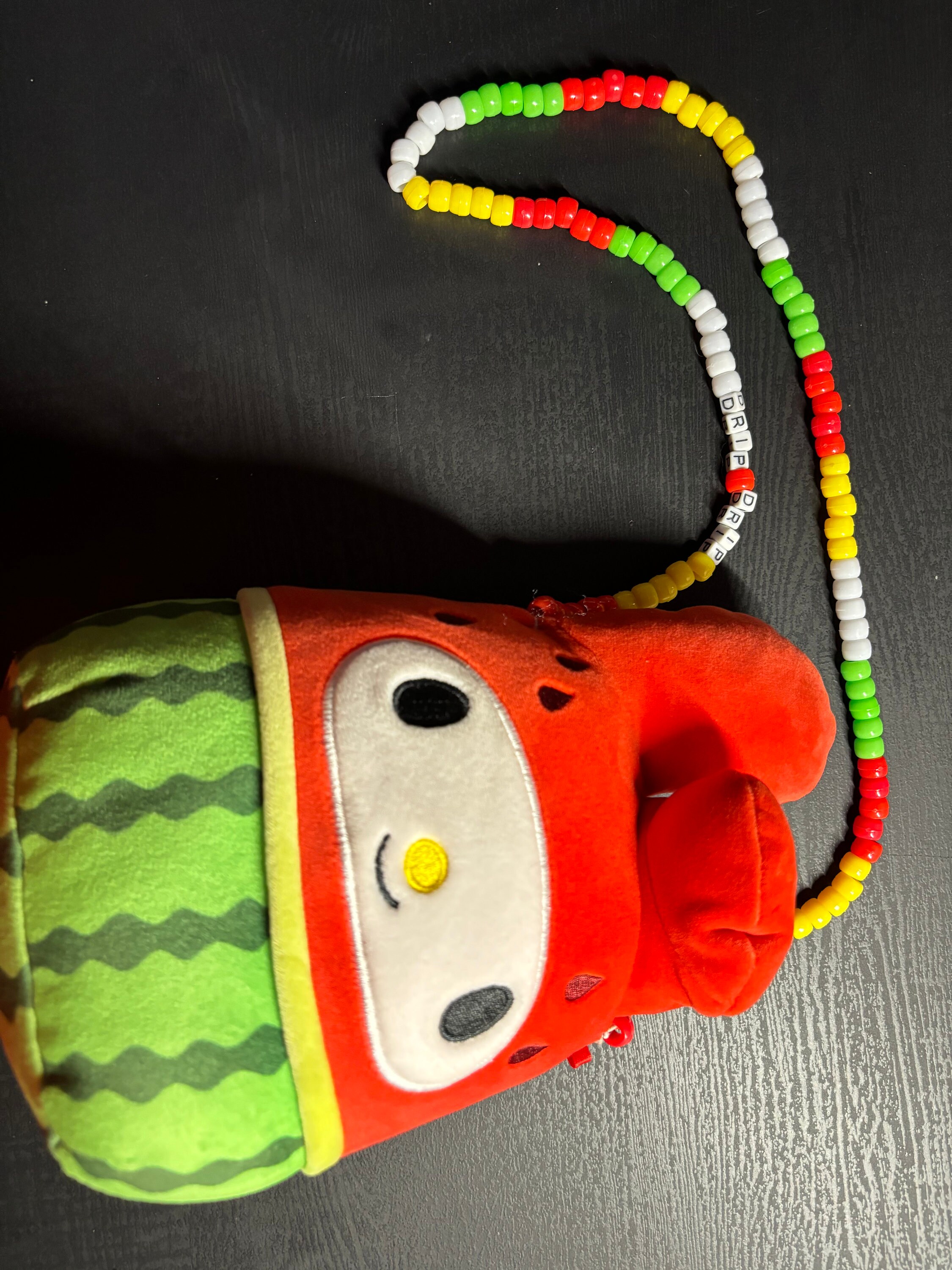 My Melody Watermelon Squishmallow Kandi Necklace - Etsy