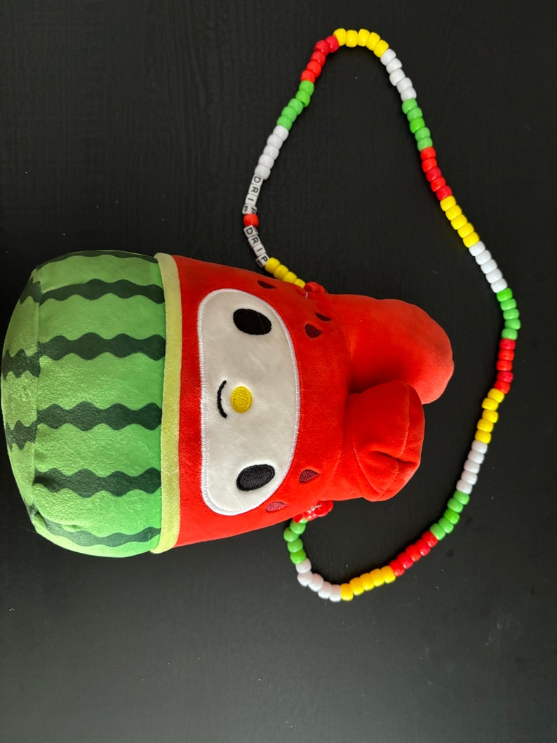My Melody Watermelon Squishmallow Kandi Necklace - Etsy