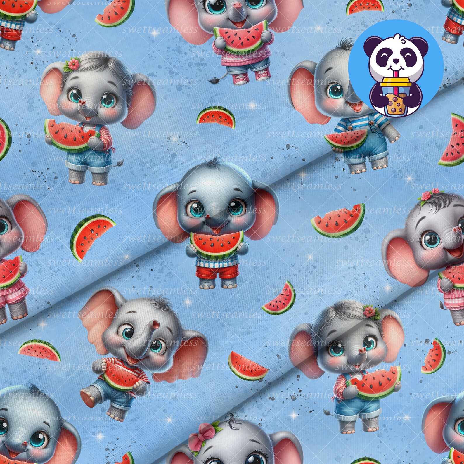 Elephant Seamless | Elephant Pattern | Cute Seamless Repeat Pattern ...