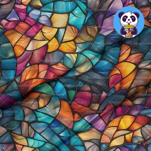 Stained Glass Seamless Stained Glass Pattern Cute Seamless Repeat ...