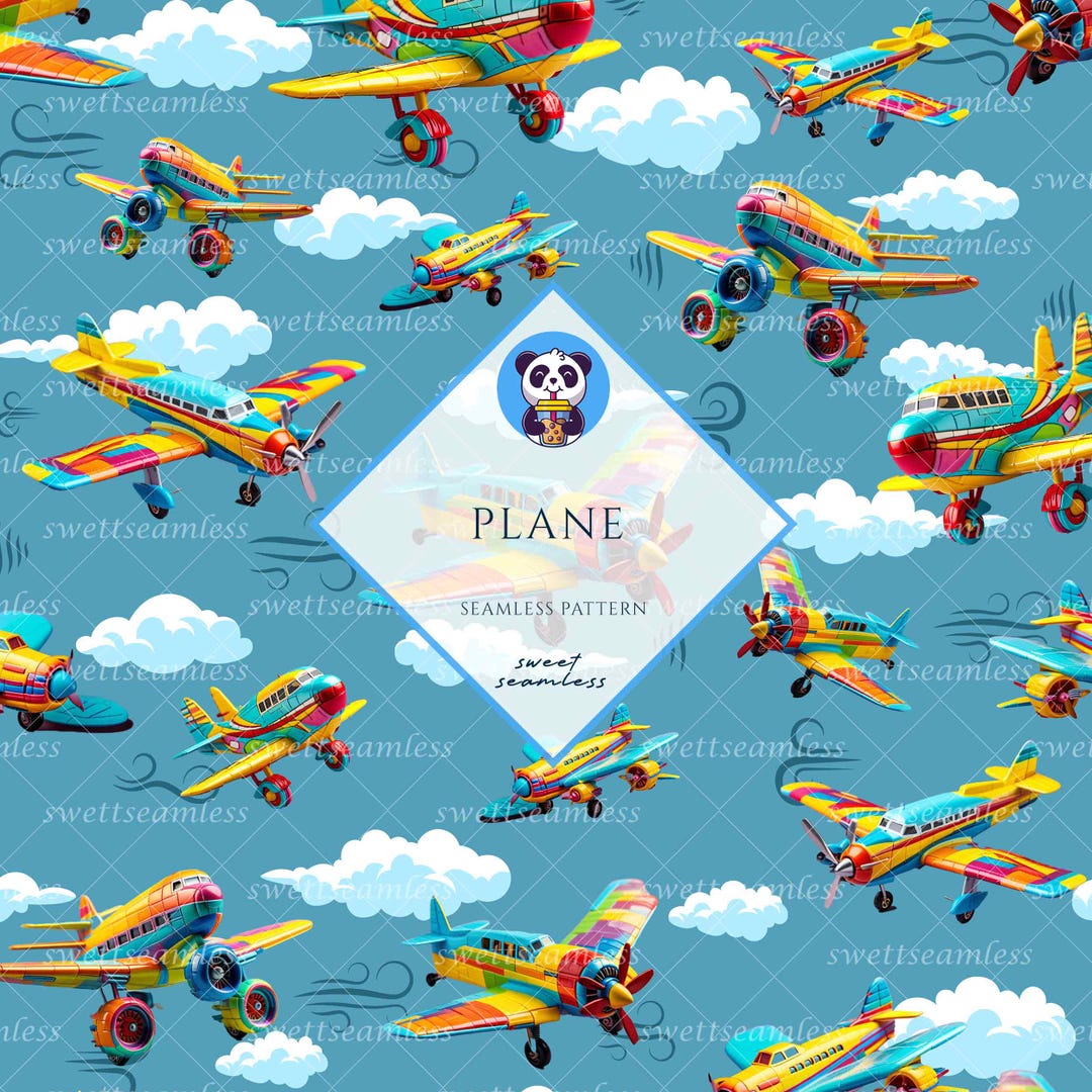 Plane Seamless | Plane Pattern | Cute Seamless Repeat Pattern ...