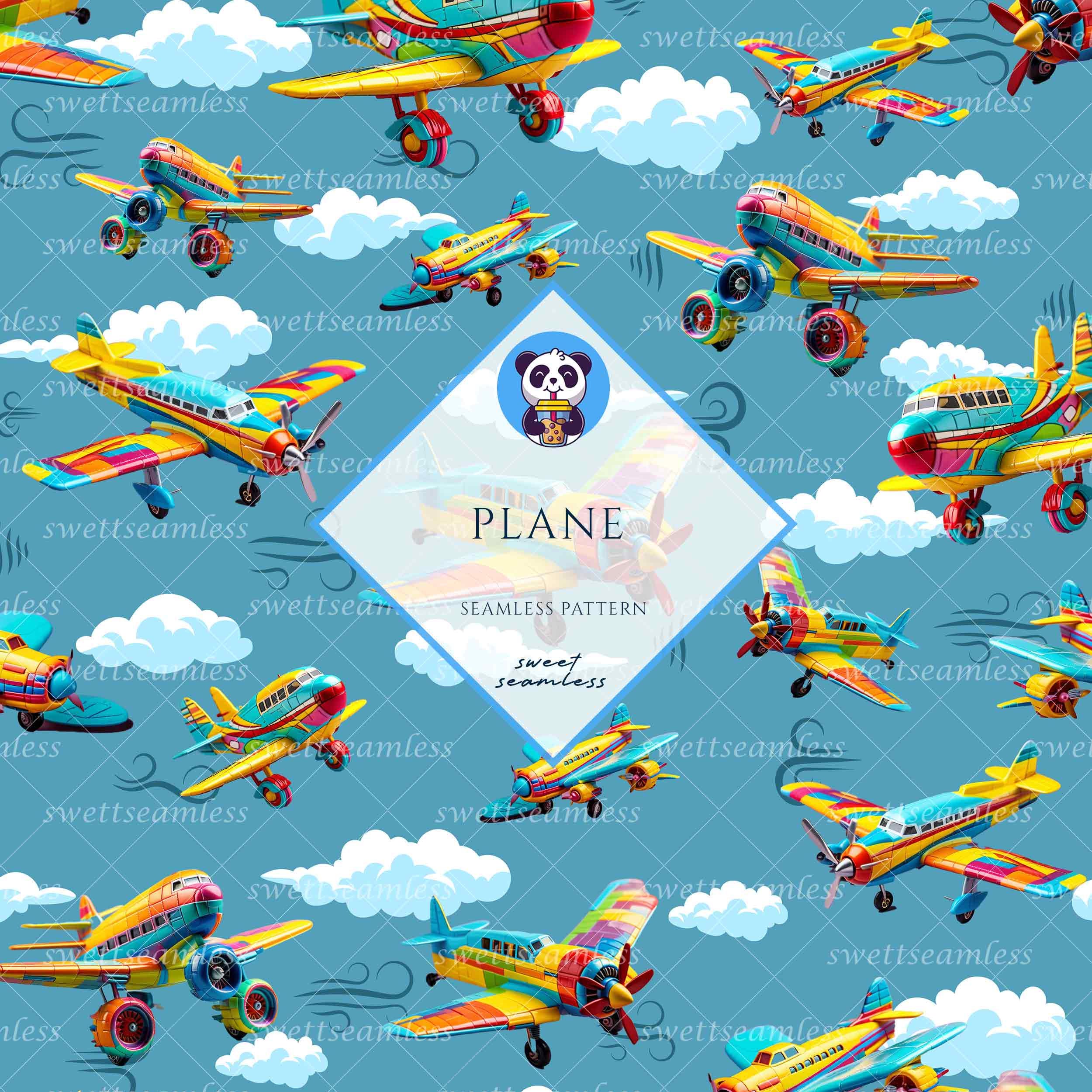 Plane Seamless | Plane Pattern | Cute Seamless Repeat Pattern ...