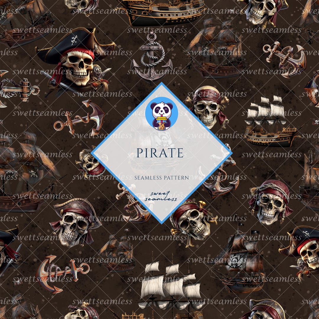 Pirate Seamless | Pirate Pattern | Cute Seamless Repeat Pattern ...