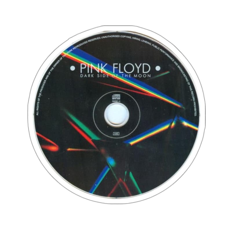 Pink Floyd Dark Side of the Moon CD Vinyl Sticker | Pink Floyd Band ...