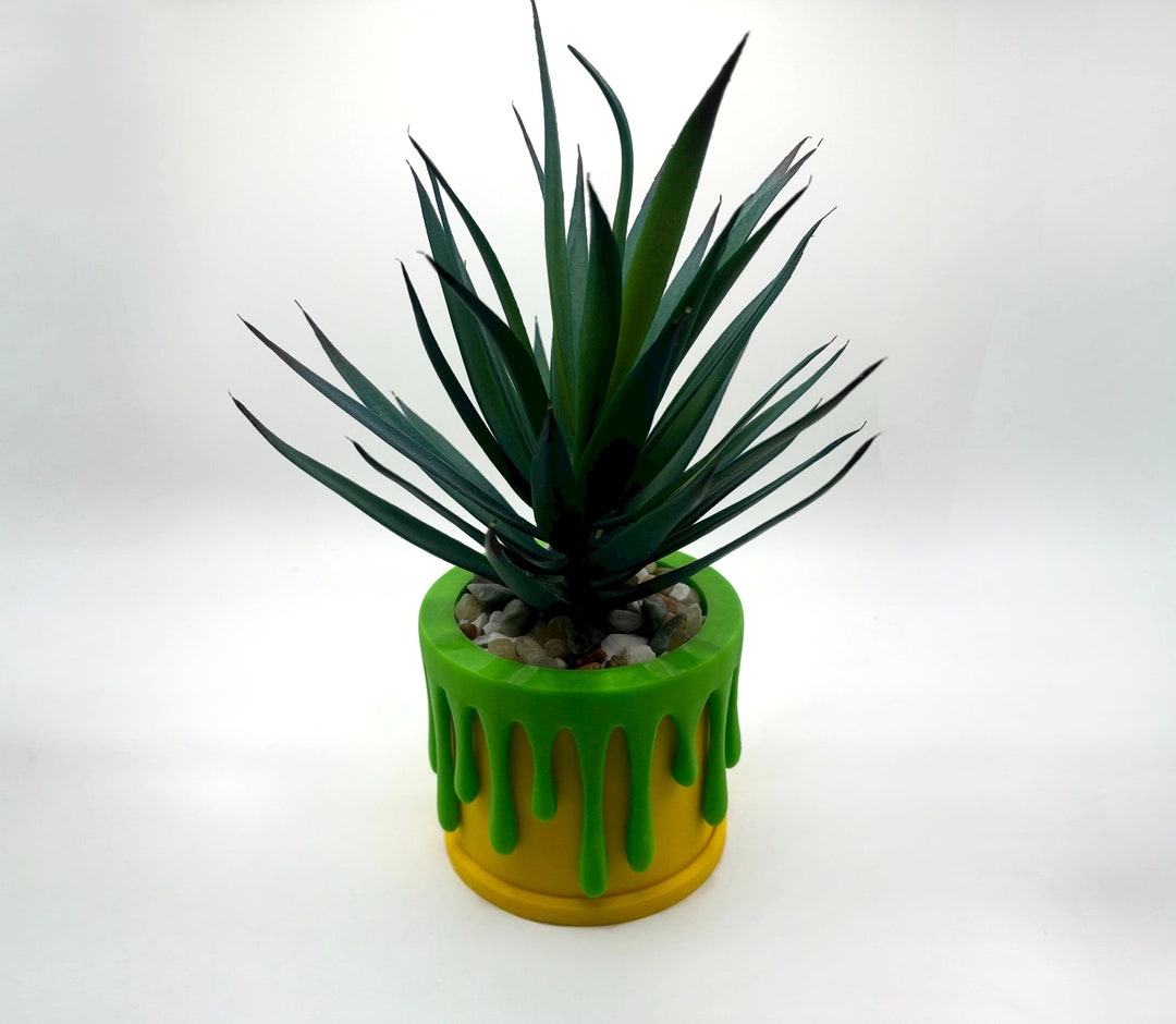 3D Printed Slime Planter | Custom Household Planter Pot - Etsy
