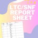 LTC/SNF Report Sheet- 10 Patients - Etsy