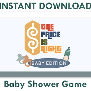 Baby Shower Party Game | Price is Right | Printable Powerpoint W/ Host ...