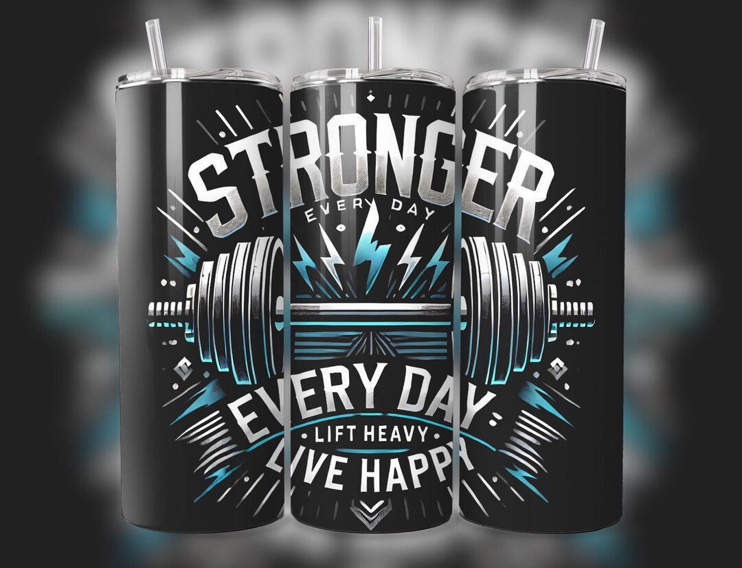 Inspirational Gym Tumbler Wrap 20oz Workout Motivation Tumbler Design ...