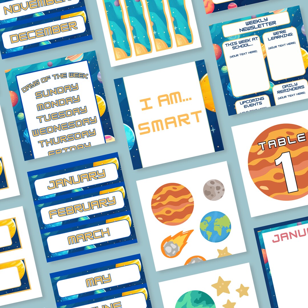 Outer Space Themed Starter Bundle for Classroom - Etsy