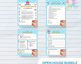 Back to School | Meet the Teacher | Open House CANVA EDITABLE (pastel ...
