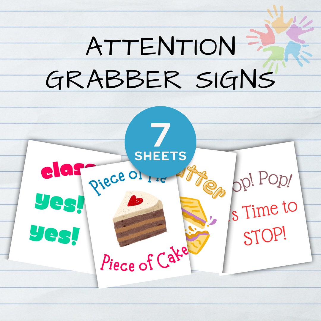 Classroom Attention Grabbers - Etsy