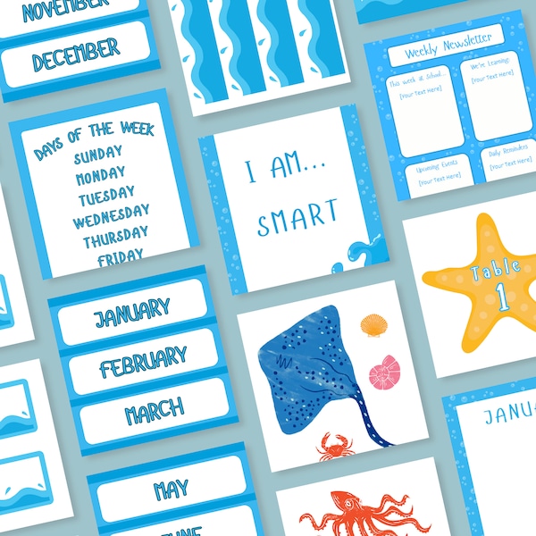 Ocean Theme Classroom - Etsy