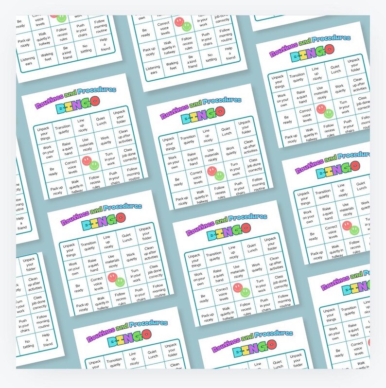 Bingo | Classroom Rules - Etsy