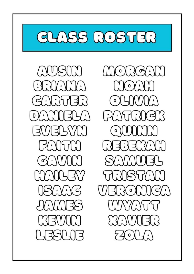 Teacher Lanyard Tags: Classroom Schedule, Roster (printable Download ...