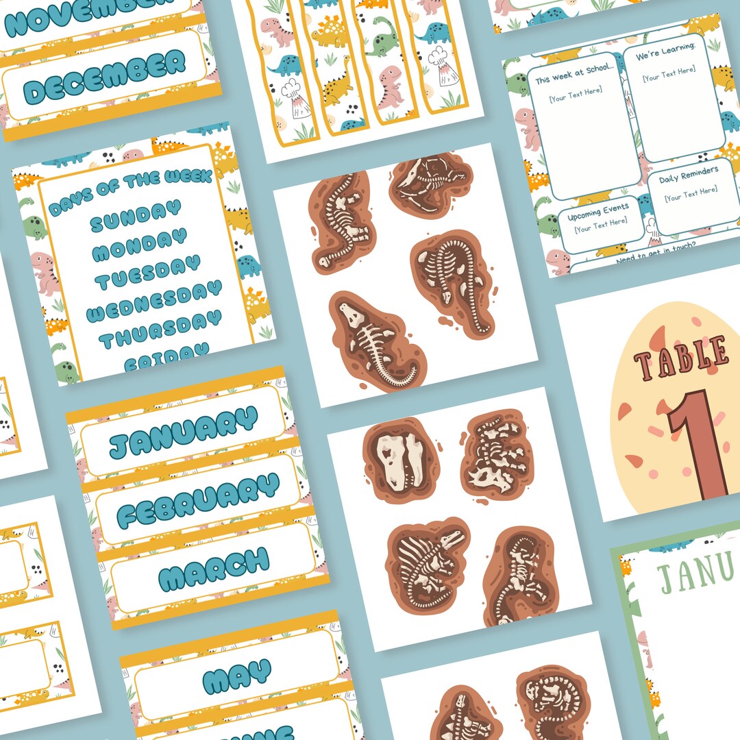 Dinosaur Themed Starter Bundle for Classroom - Etsy