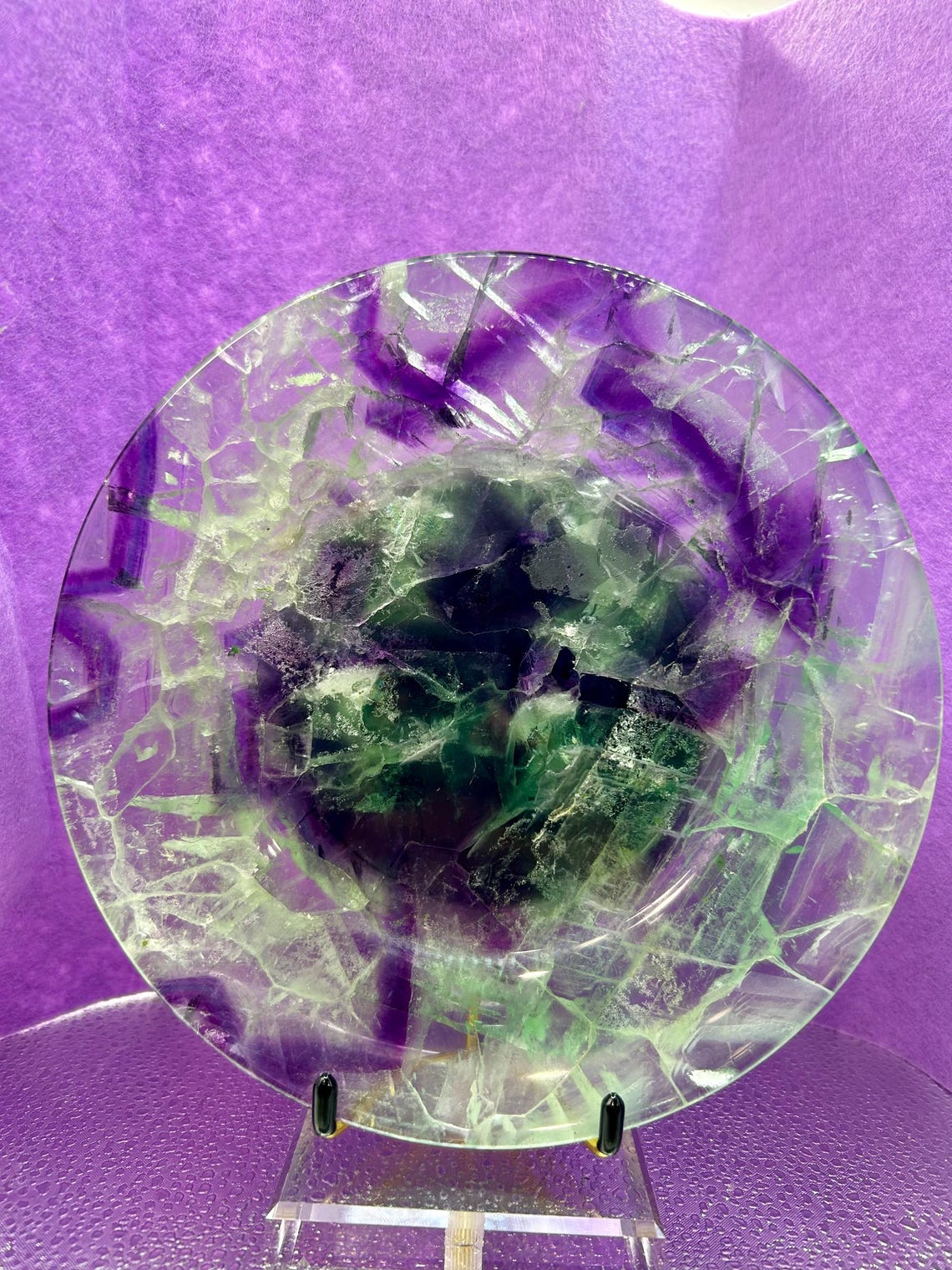 Fluorite Pedestal Plate - Etsy